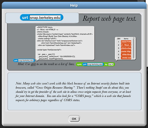 How to use the url block - Snap! Editor - Snap! Forum