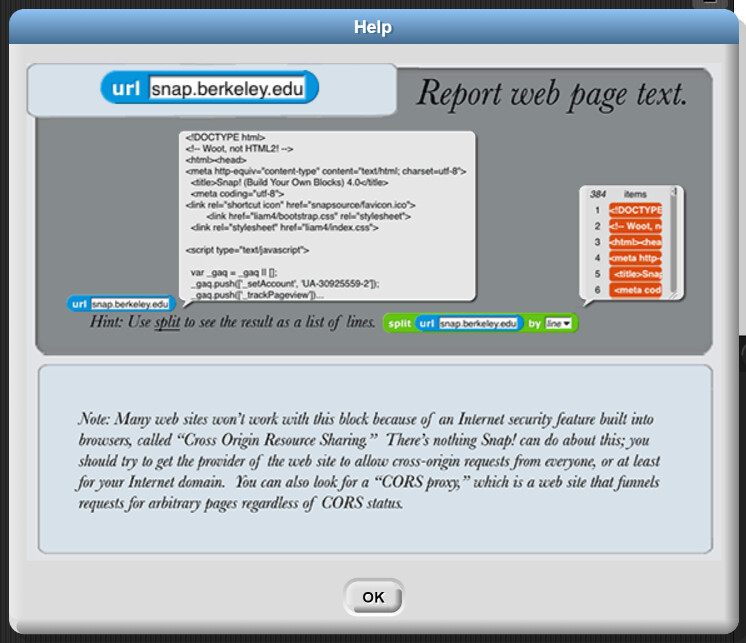 How to use the url block - Snap! Editor - Snap! Forum