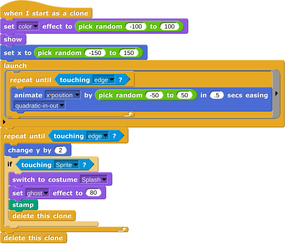 Issue with the Animation library and "Is Touching Sprite" - Snap ...