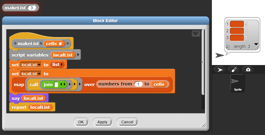 LIST Question - Help with Snap! - Snap! Forums