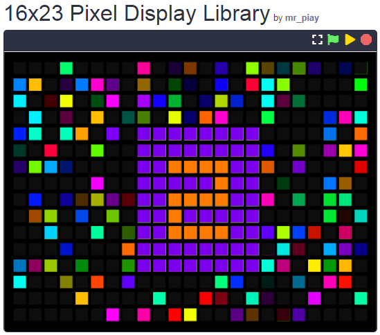 16x23 Pixel Display Library - Share your Projects - Snap! Forums