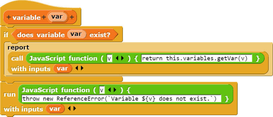 extra blocks for variables - Feature Requests - Snap! Forums