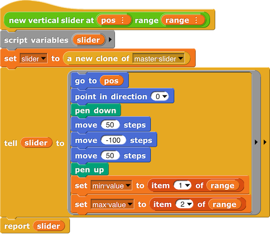 Creating a Vertical Slider ? - Help with Snap! - Snap! Forum