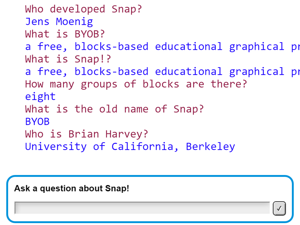 Ask questions about Snap! to Snap! - AI in Snap! - Snap! Forum