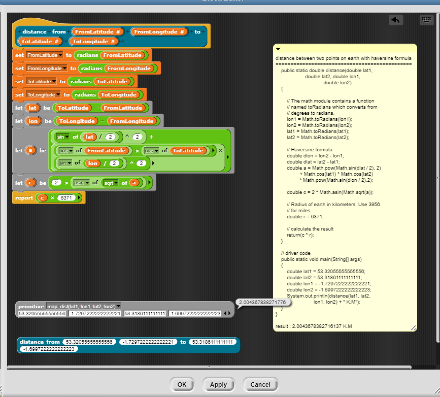 Help with haversine formula - Snap! Editor - Snap! Forums