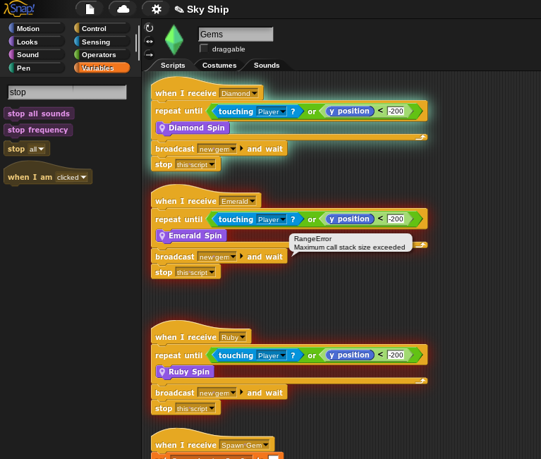 I Think I Broke Snap With Broadcast Block Snap Bugs Snap Forums 