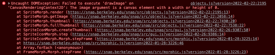 Blank costume bug - Snap! Bugs - Snap! Forum